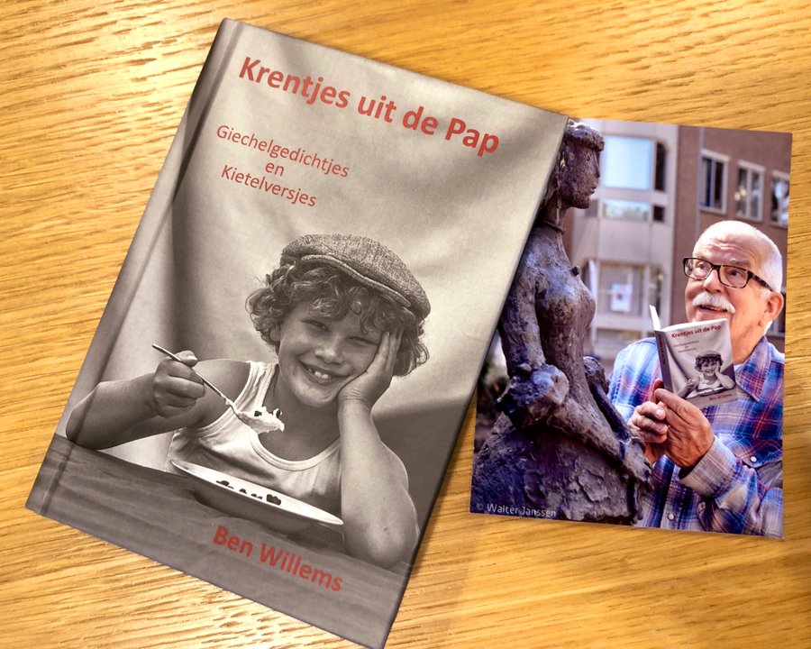 Ben Willems presenteert zijn nieuwe poëziebundel “Krentjes uit de Pap ...